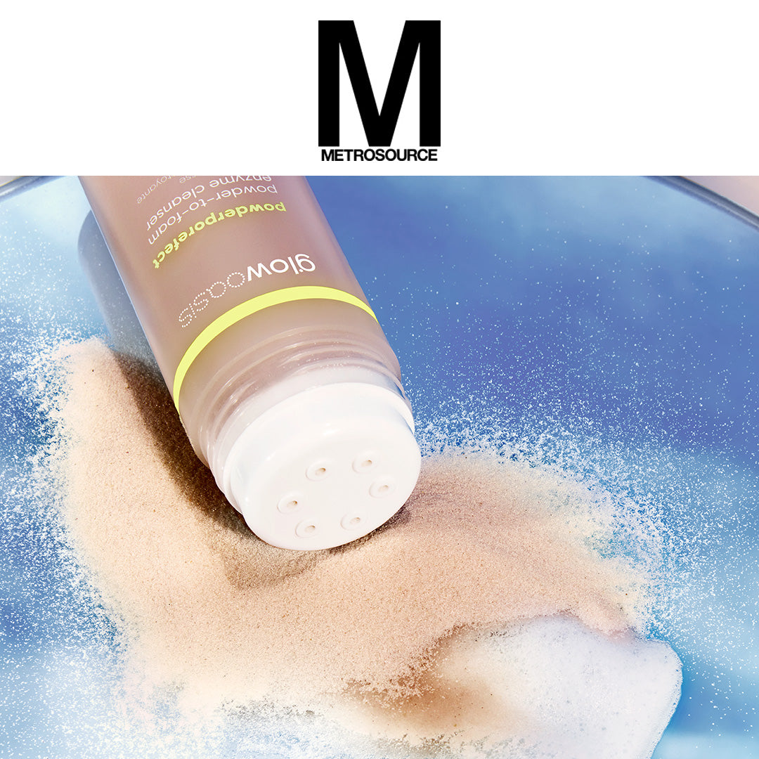 Metrosource Magazine Features glowoasis Enzyme Exfoliator | Press